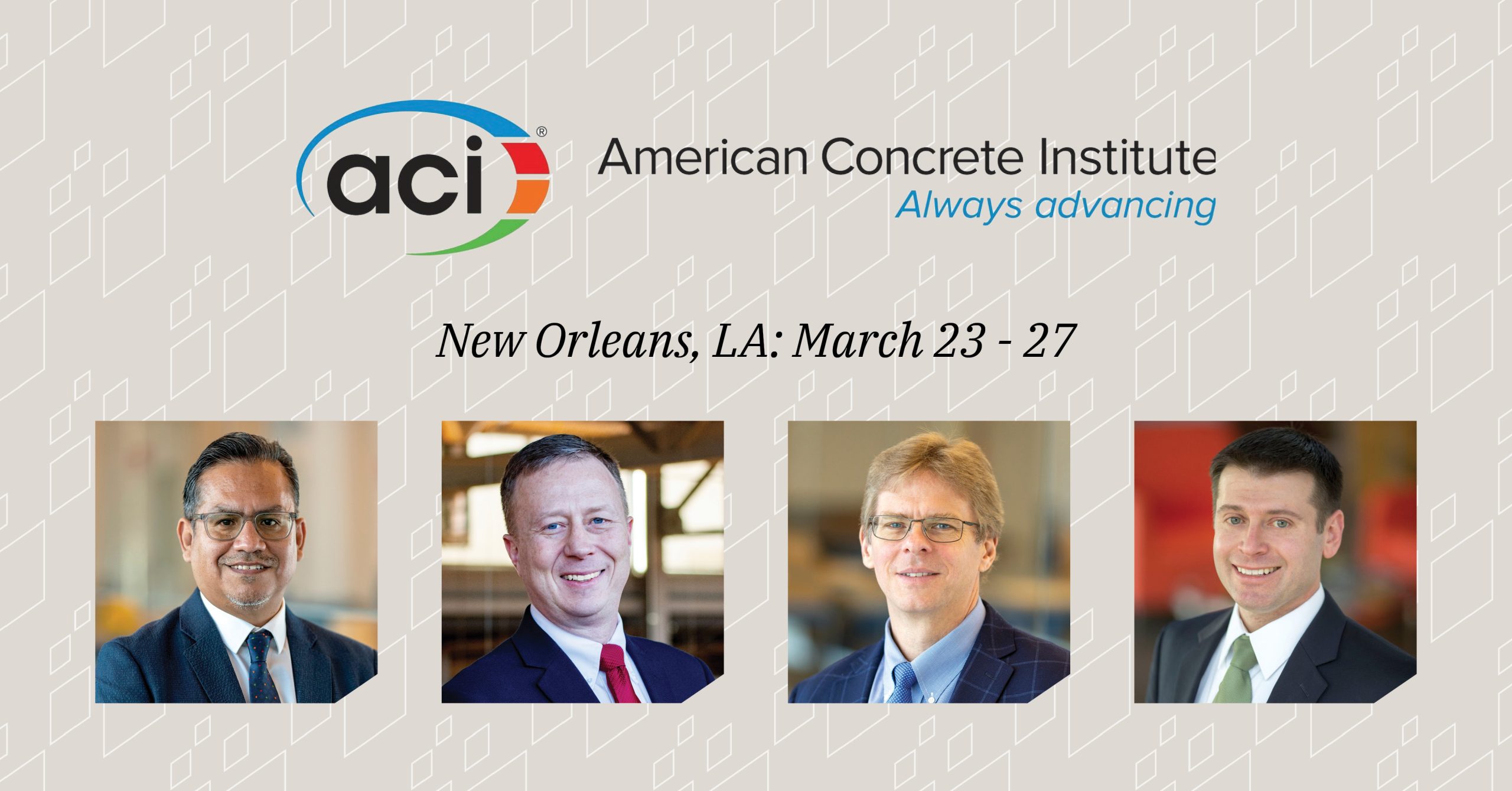 SGH Staff to Present Concrete Expertise at ACI Convention - SGH