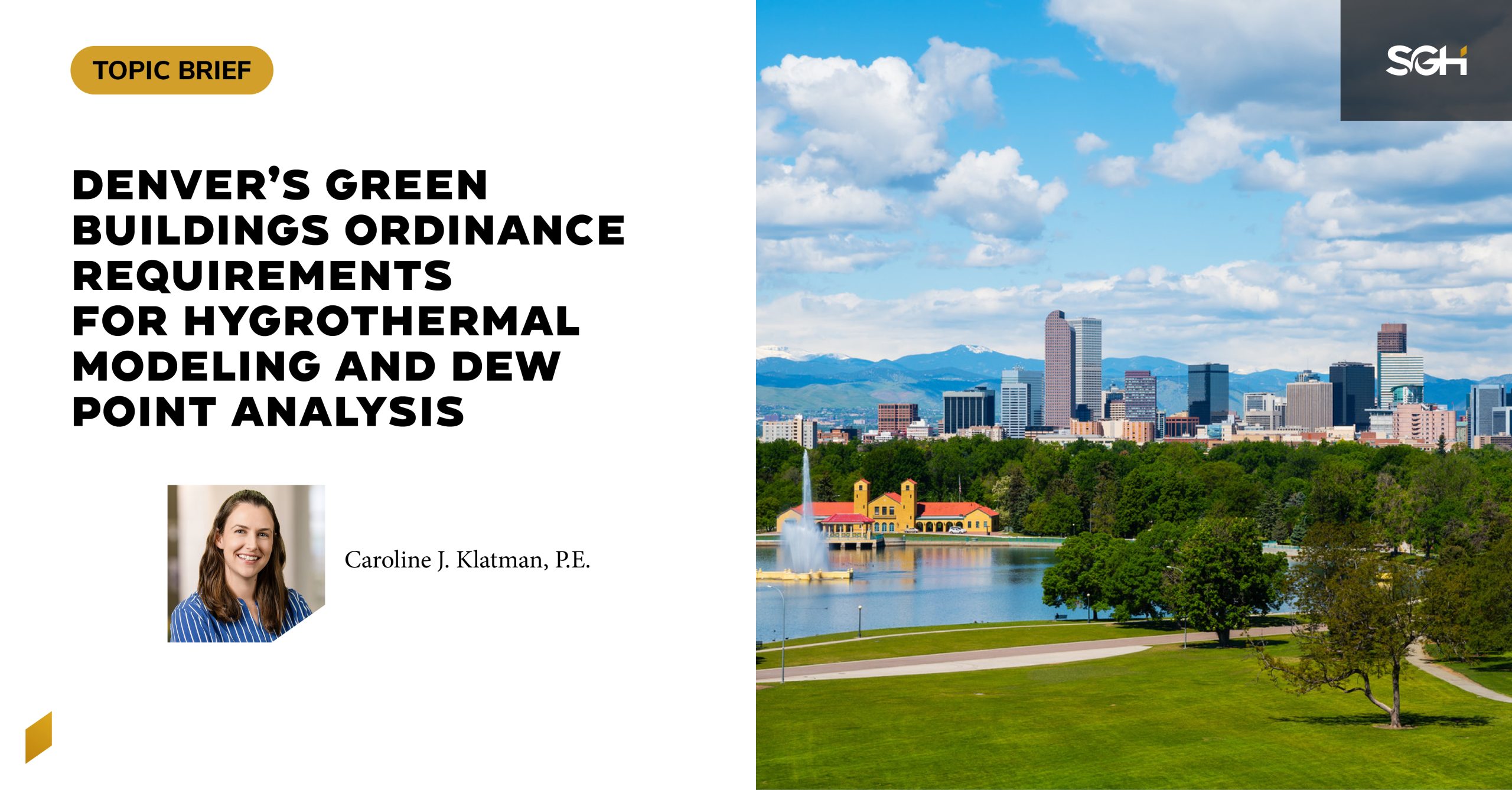 Denver’s Green Buildings Ordinance Requirements for Hygrothermal ...
